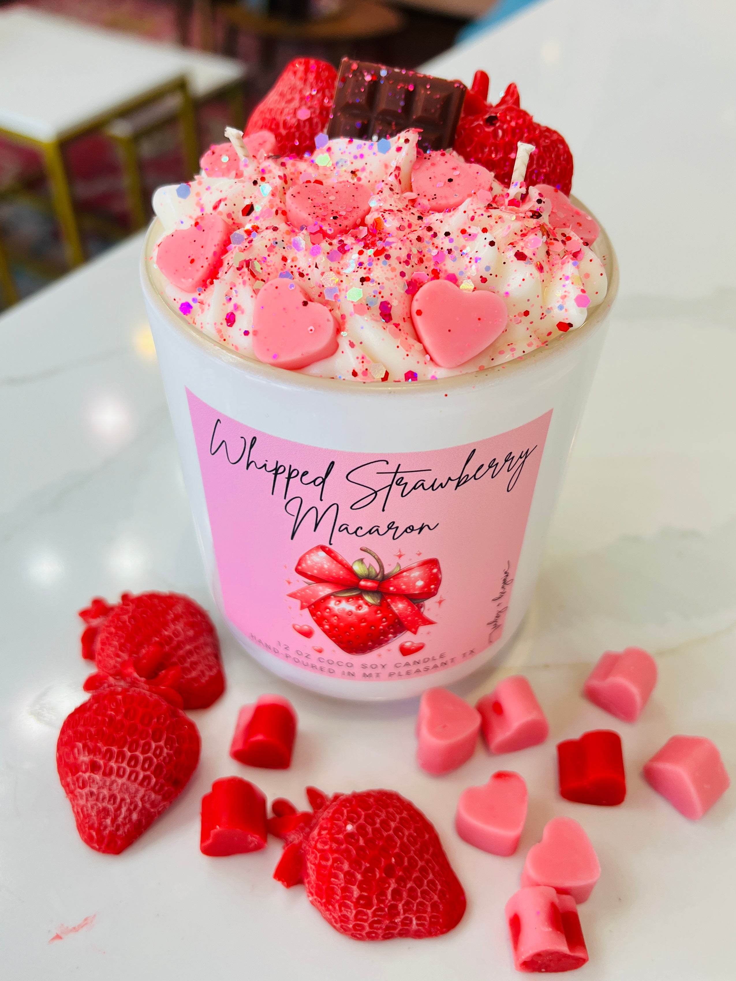 Whipped Strawberry Macaron | Ruby + Begonia