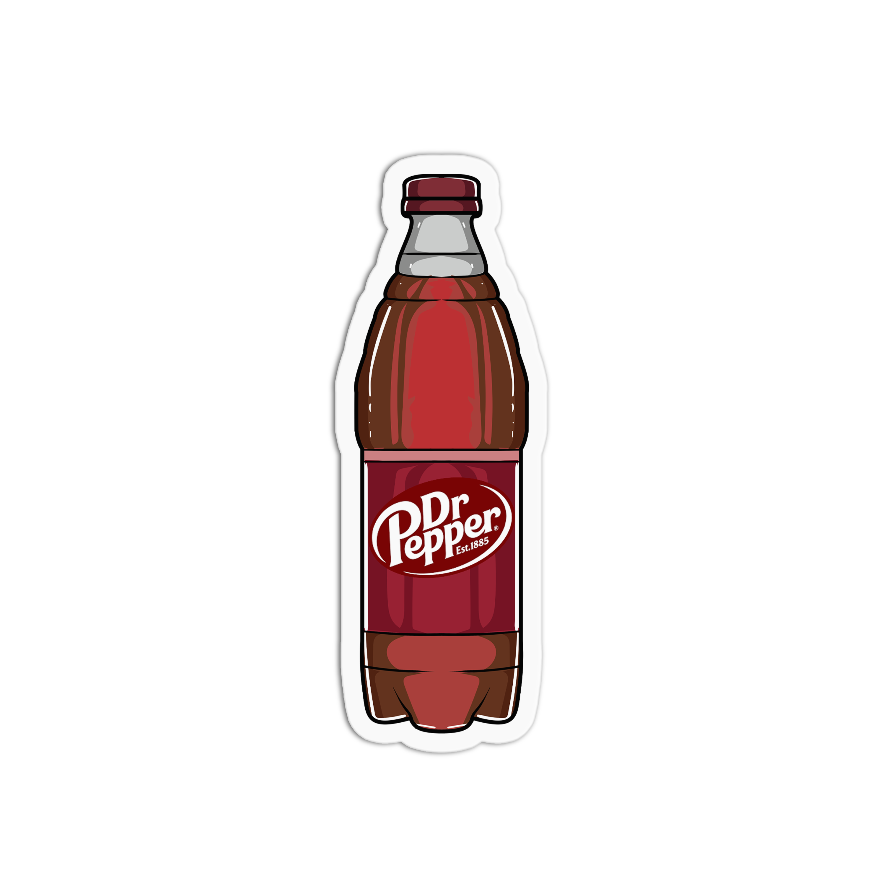 Dr. Pepper Sticker | Ruby + Begonia