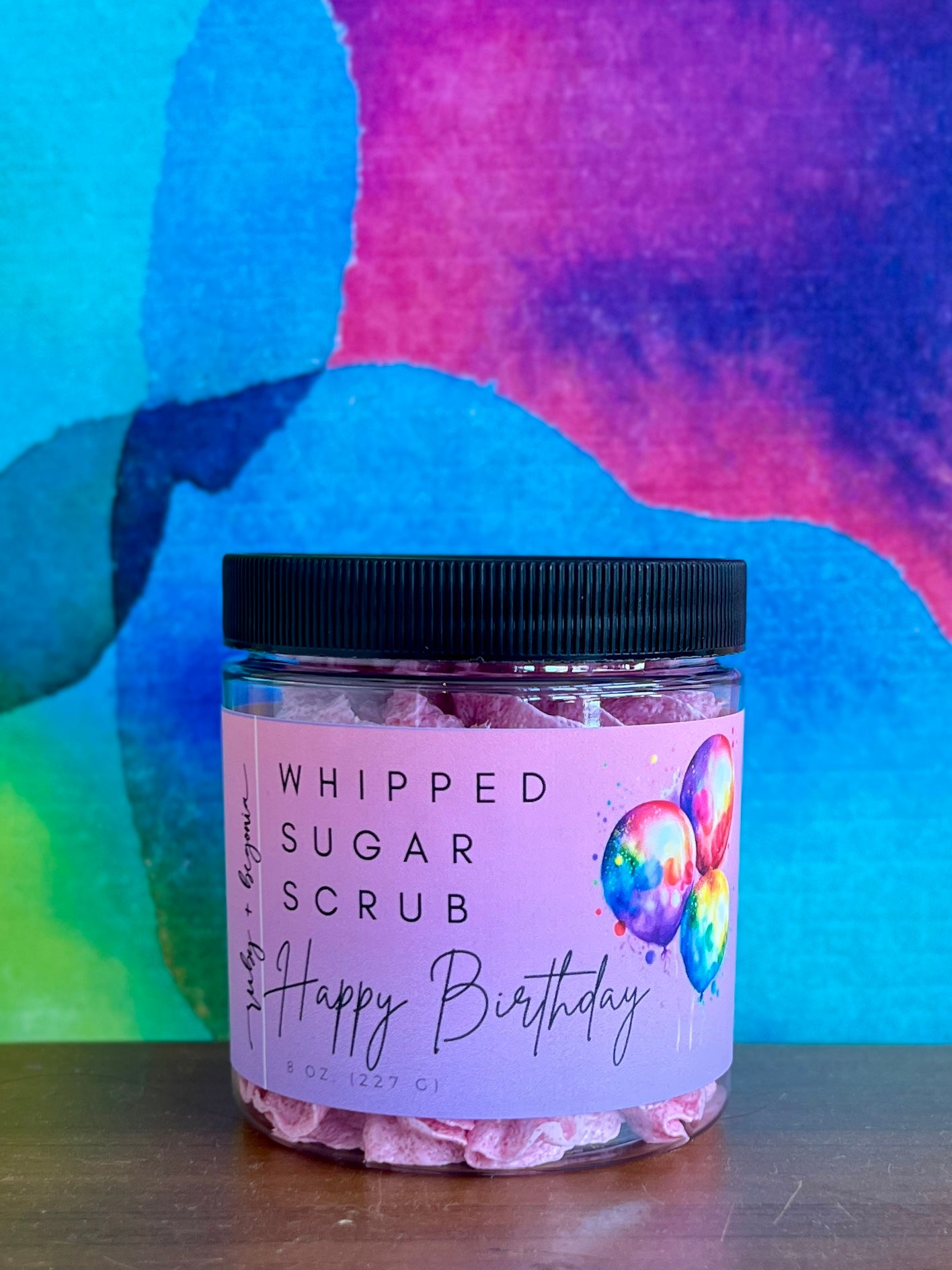 Happy Birthday Whipped Sugar Scrub | Ruby + Begonia