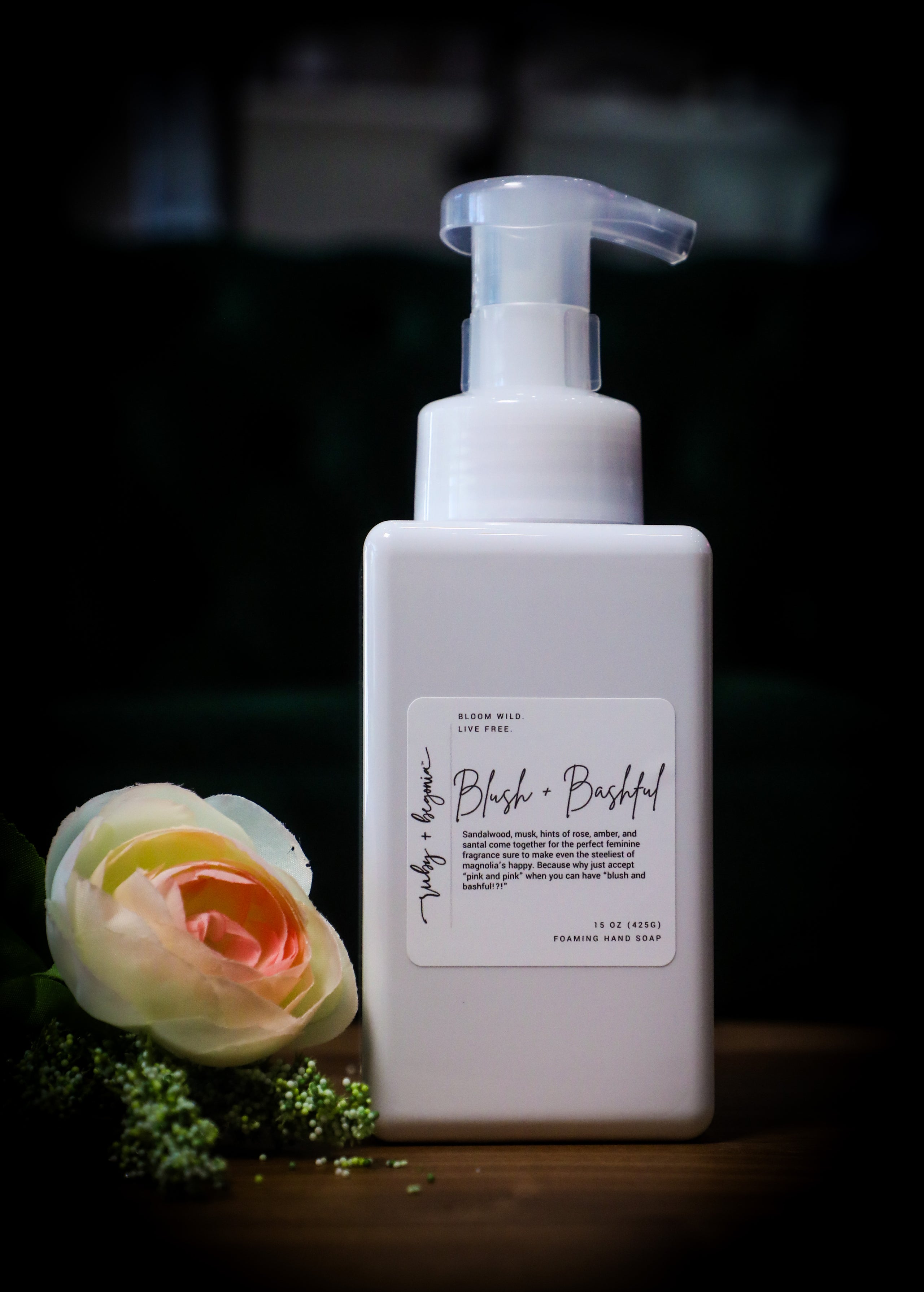 Blush + Bashful Organic Foaming Hand Soap | Ruby + Begonia