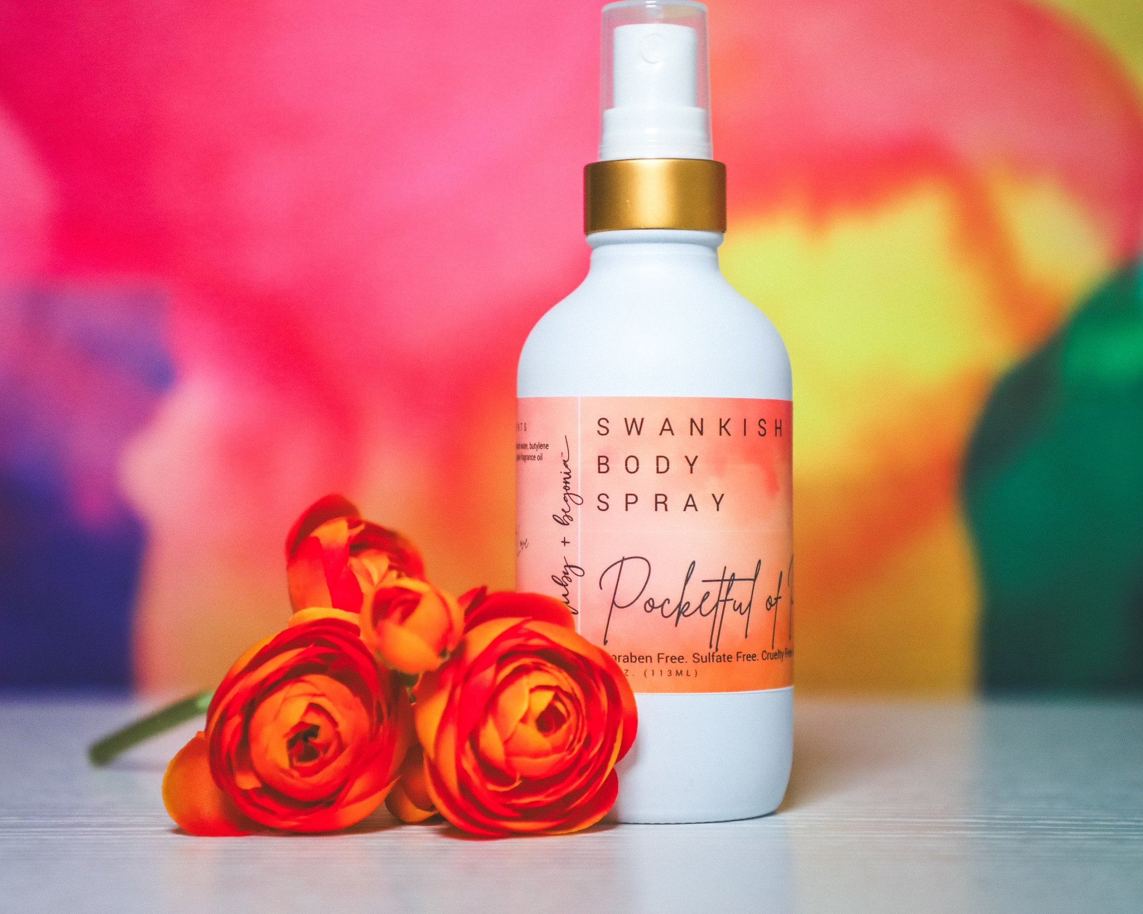 Pocketful of Posies Swankish Body Spray | Ruby + Begonia